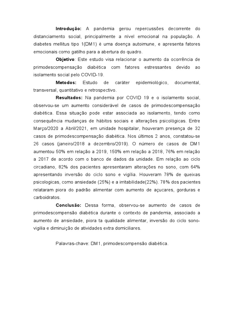 Resumo DM1 e Covid | PDF