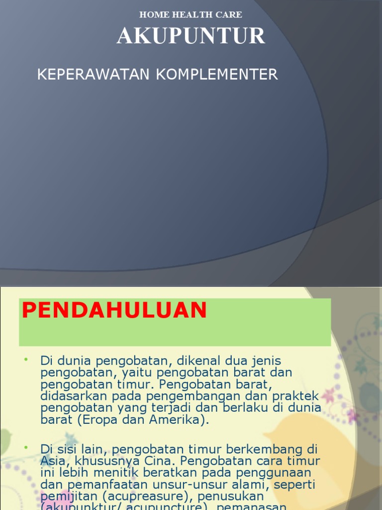 Manfaat dan Metode Akupunktur di Indonesia | PDF | Kesehatan Holistik