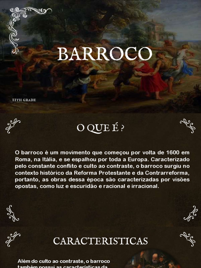 Características do Barroco e Seus Artistas | PDF | Barroco