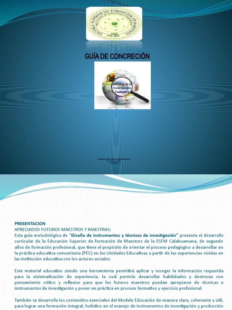 Guias de Concreción | PDF | Aprendizaje | Cognición