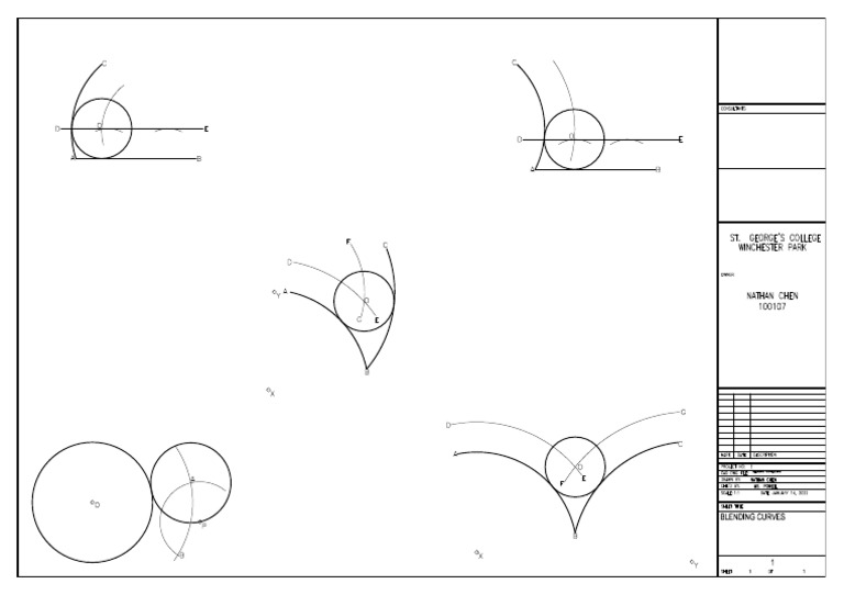 Blending Curves (Exercise) | PDF