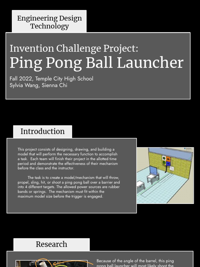 Invention Challenge Project - Ping Pong Ball Launcher 3 | PDF ...