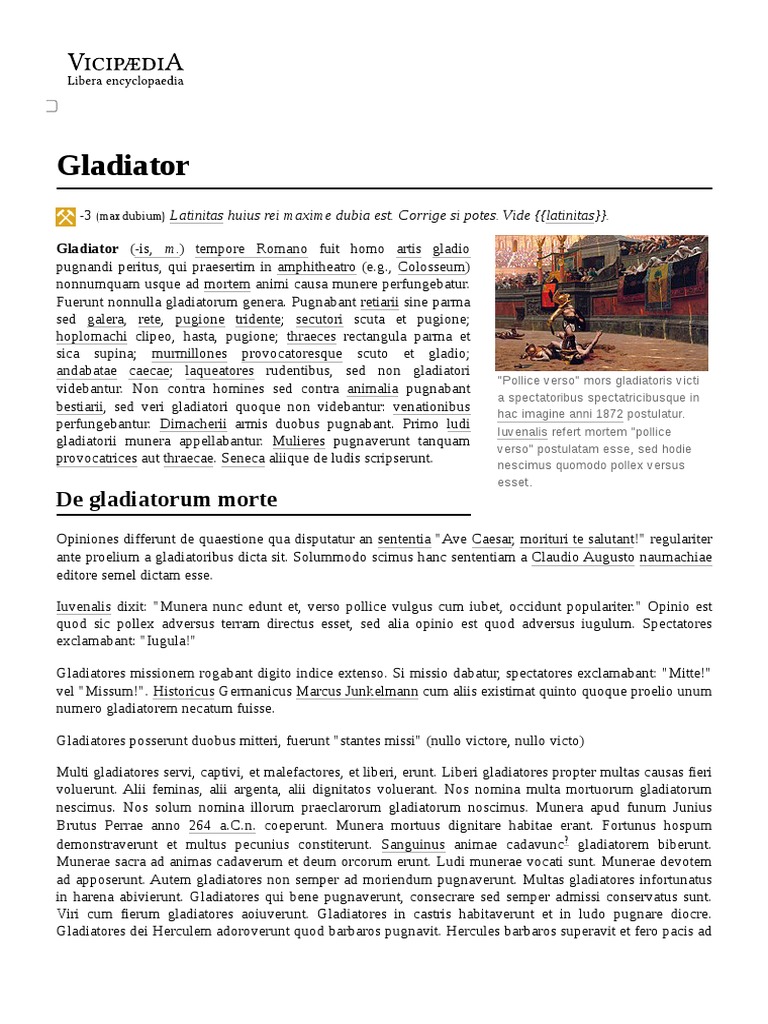 Gladiator | PDF