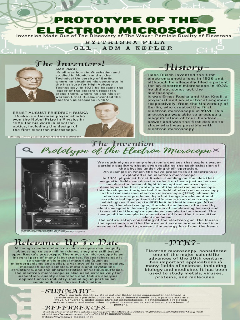 Prototype of The Electron Microscope | PDF | Electron Microscope | Microscope