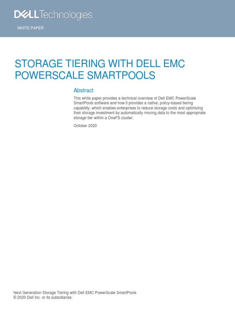 h8321 WP Smartpools Storage Tiering | PDF | Cache (Computing) | Solid State Drive