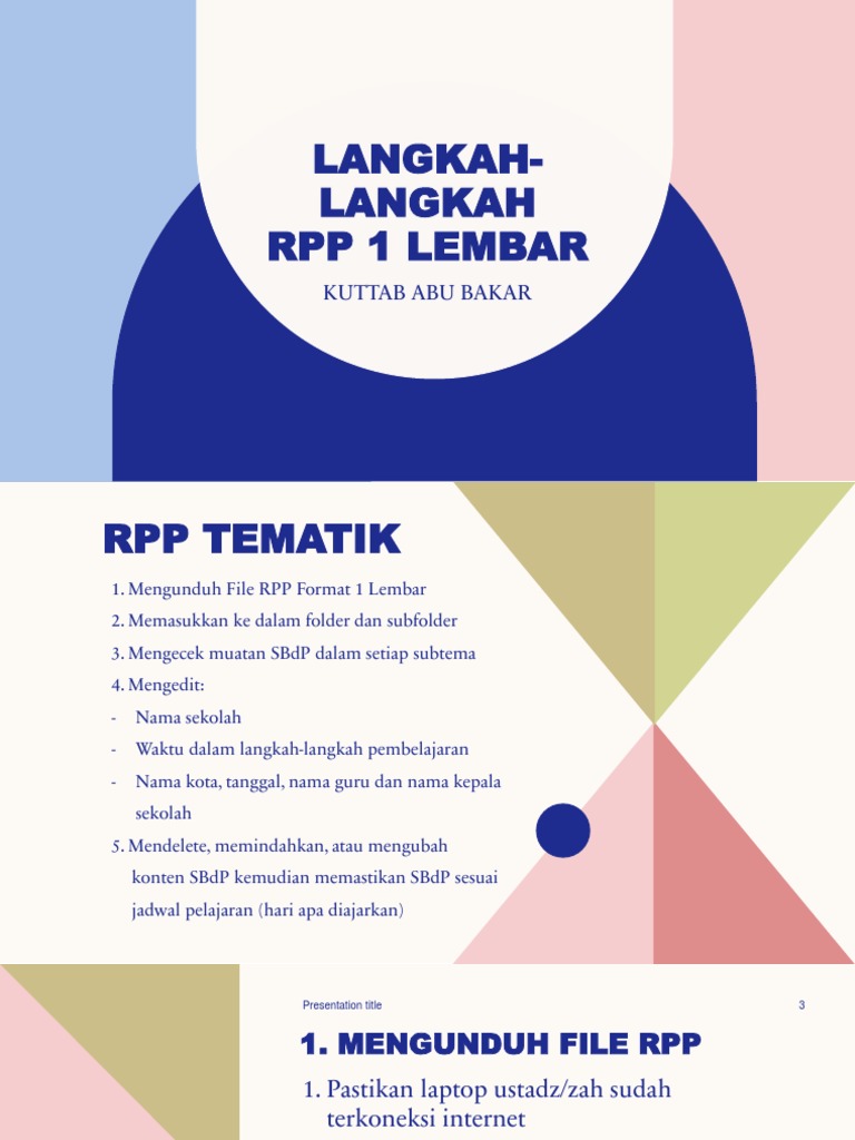 Langkah-Langkah Menyusun RPP 1 Lembar | PDF