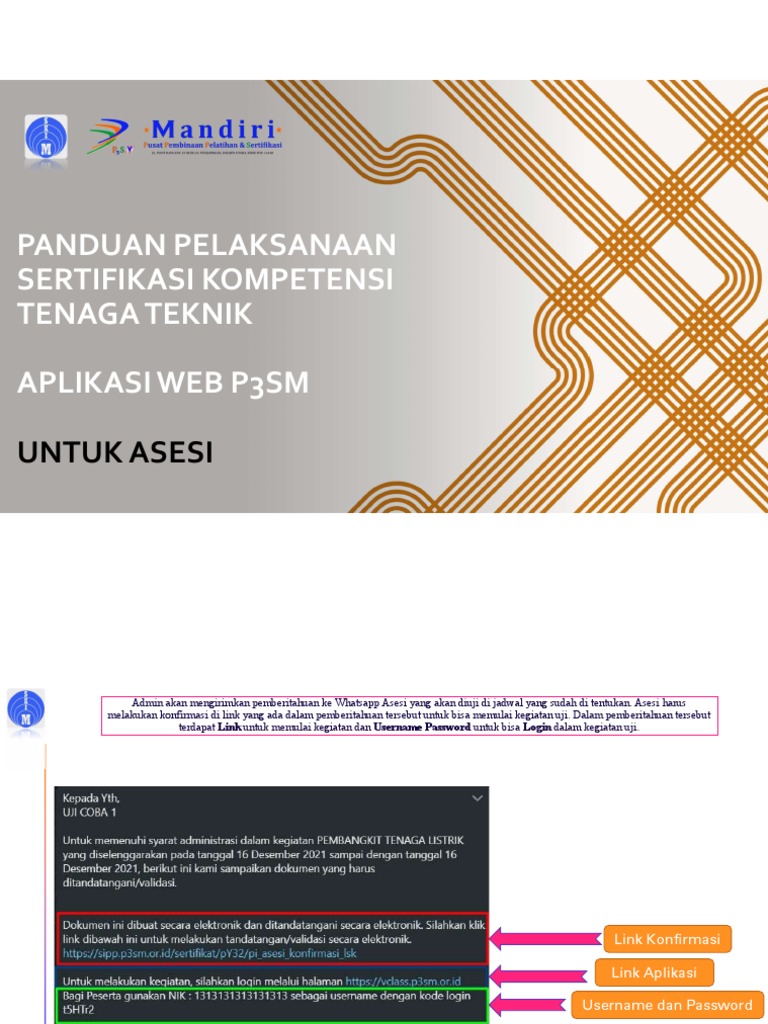 Panduan Pelaksanaan Sertifikasi Kompetensi Tenaga Teknik Untuk Asesi | PDF