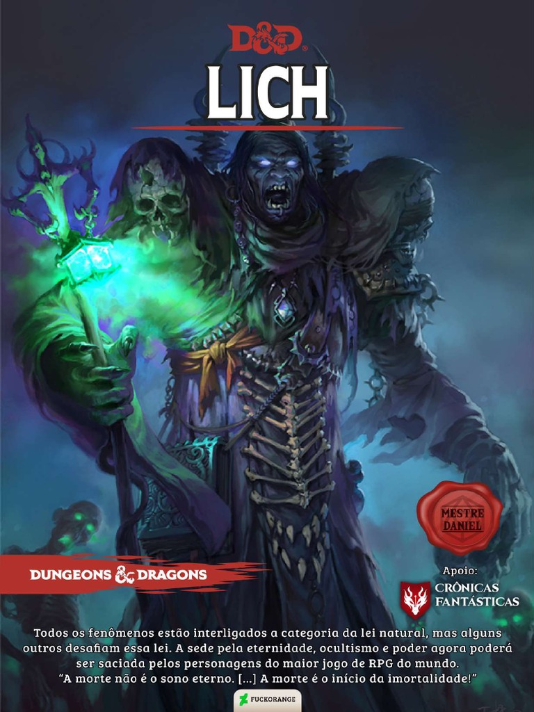 D&D 5E - Homebrew - LICH | PDF | Morte | Morto-vivo