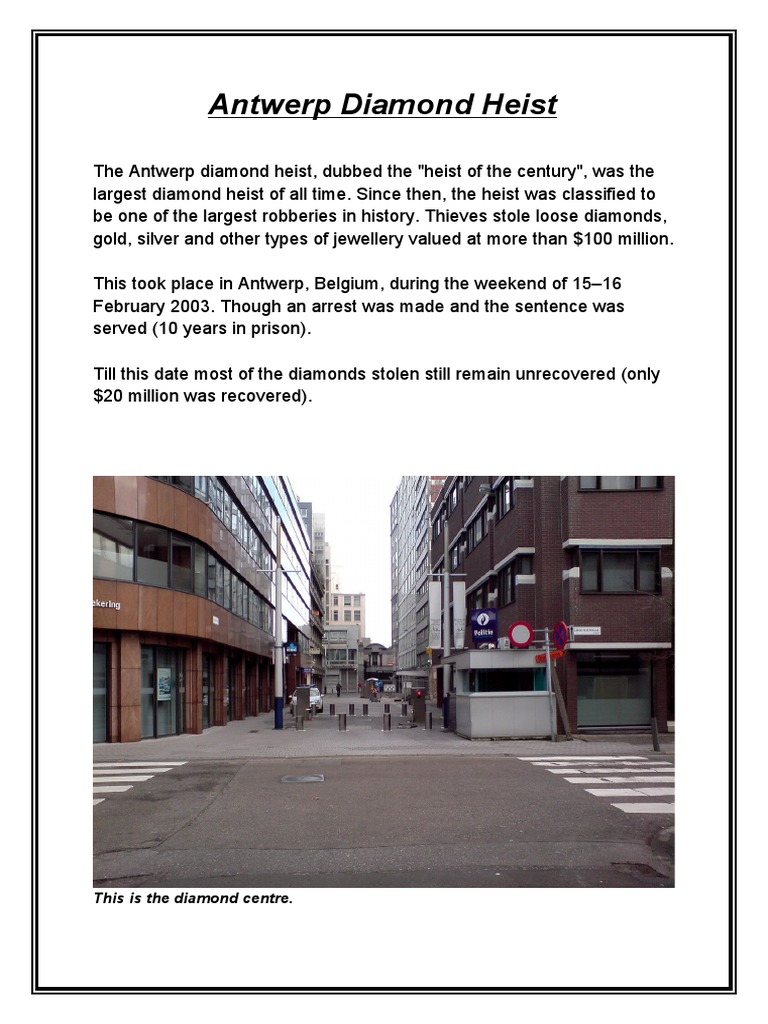Antwerp Diamond Heist 2 | PDF