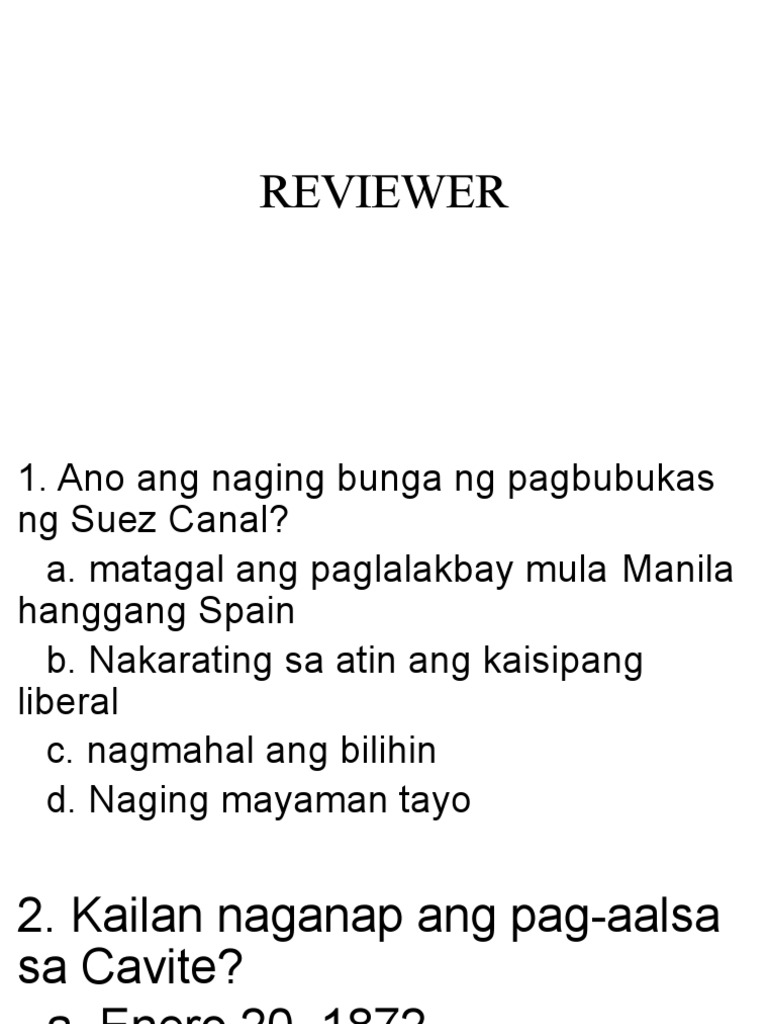 Reviewer Ap First Quarter Pdf