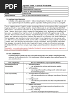 Costume Design Template for Students | PDF