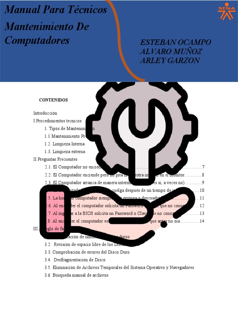 Guía para la ejecución de mantenimientos preventivos y correctivos en equipos de cómputo | PDF ...