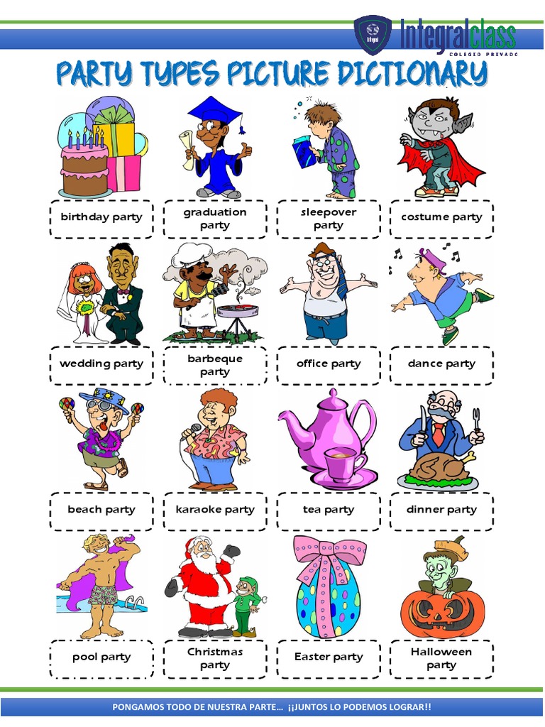 Types of Parties and Vocabulary Guide | PDF