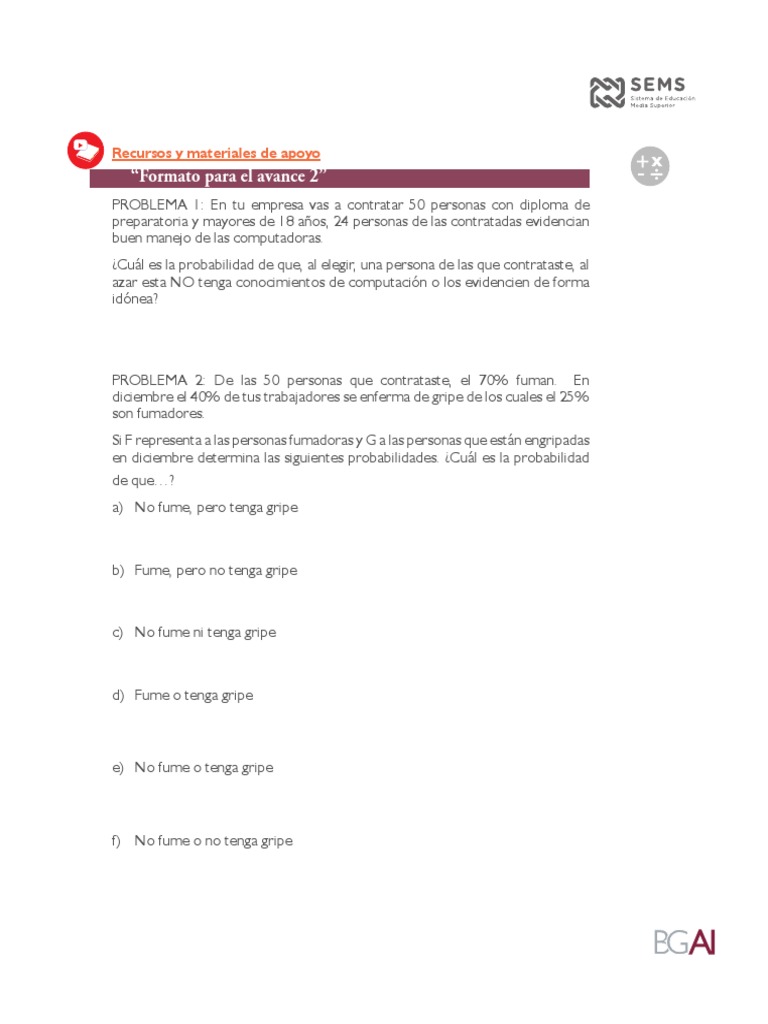 Formatode Avance 2 | PDF