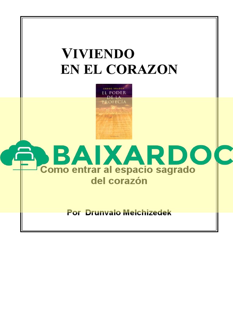 El Sentir Del Corazon Por Drunvalo Melquisedec | PDF | Entorno natural ...