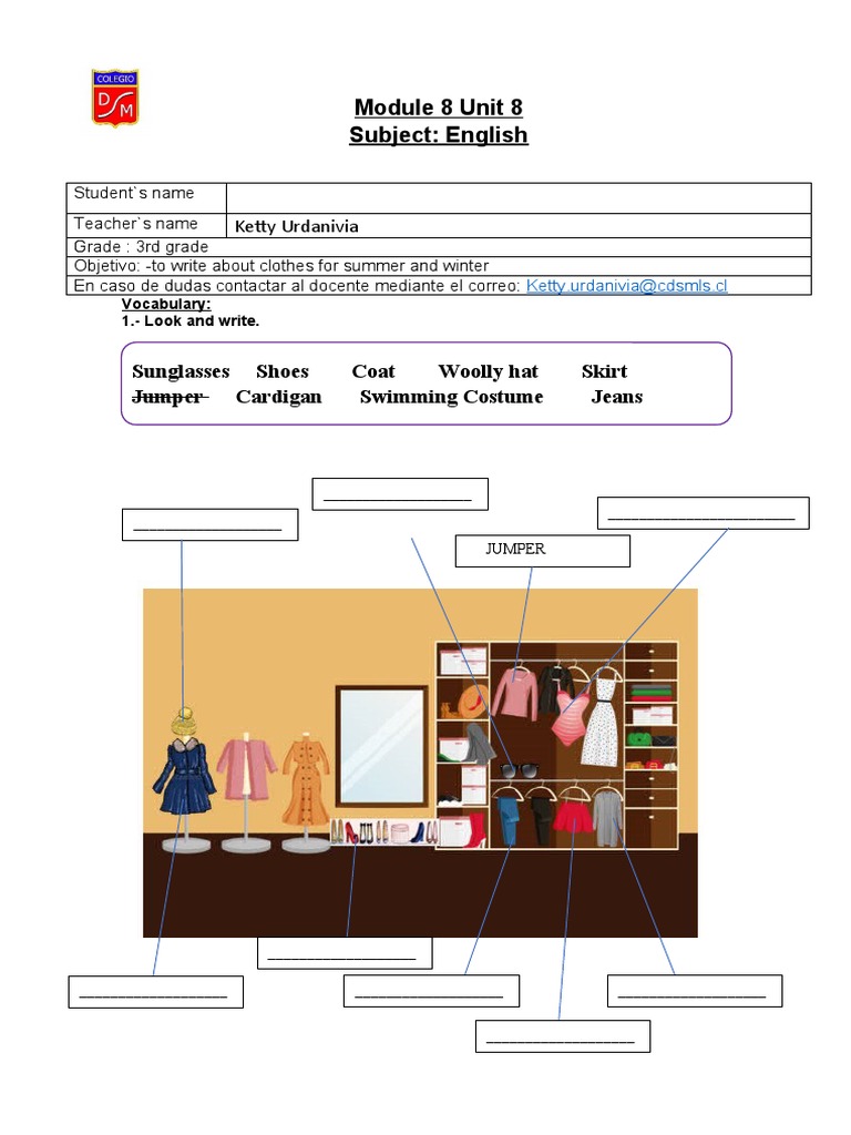 Module 8 Tercero Basico | PDF | Clothing | Dress Codes