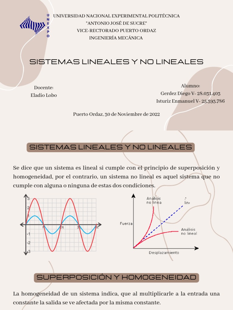 PRESENTACIÓN | PDF | Linealidad | Ecuaciones