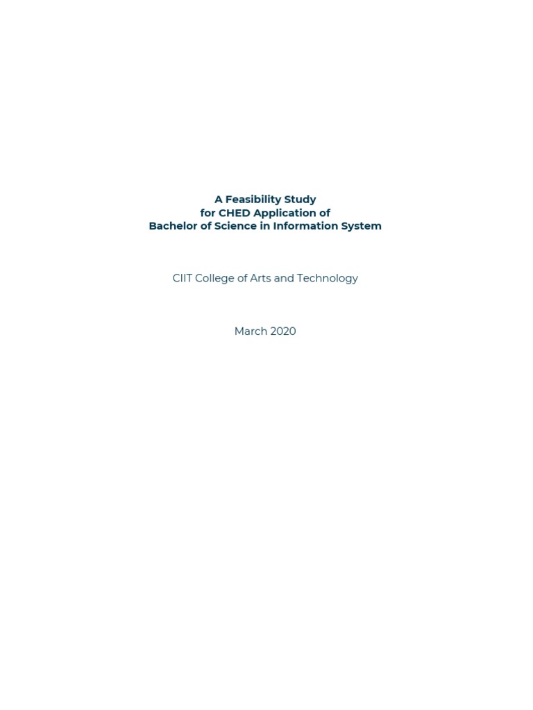 A Feasibility Study | PDF | Analytics | Information System