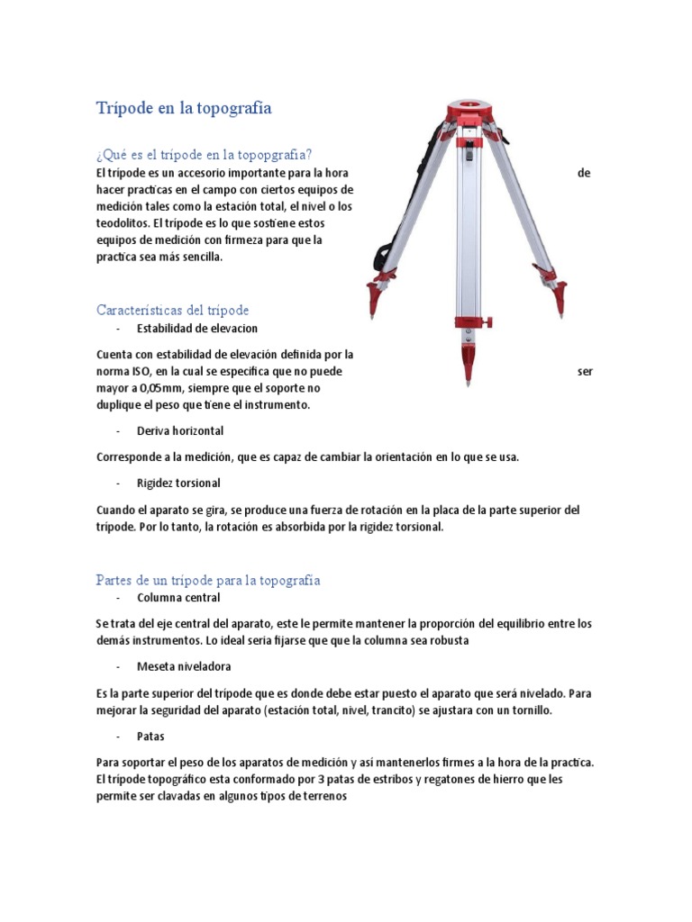 Trípode en La Topografía | PDF