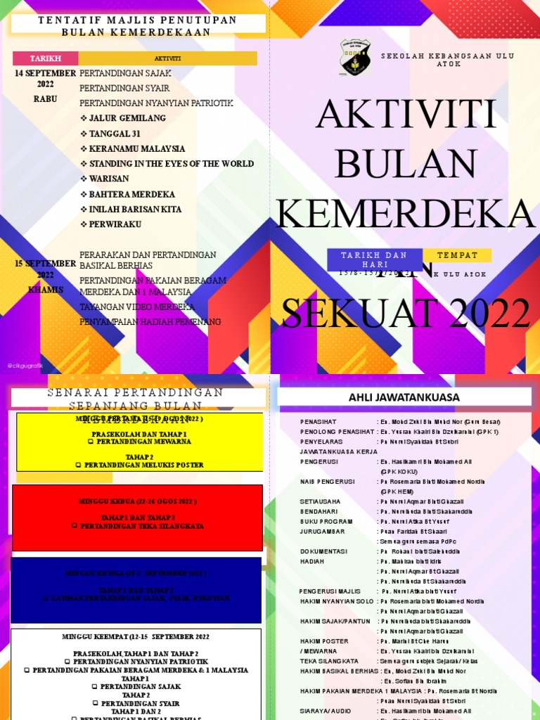 Buku Program Aktiviti Merdeka | PDF