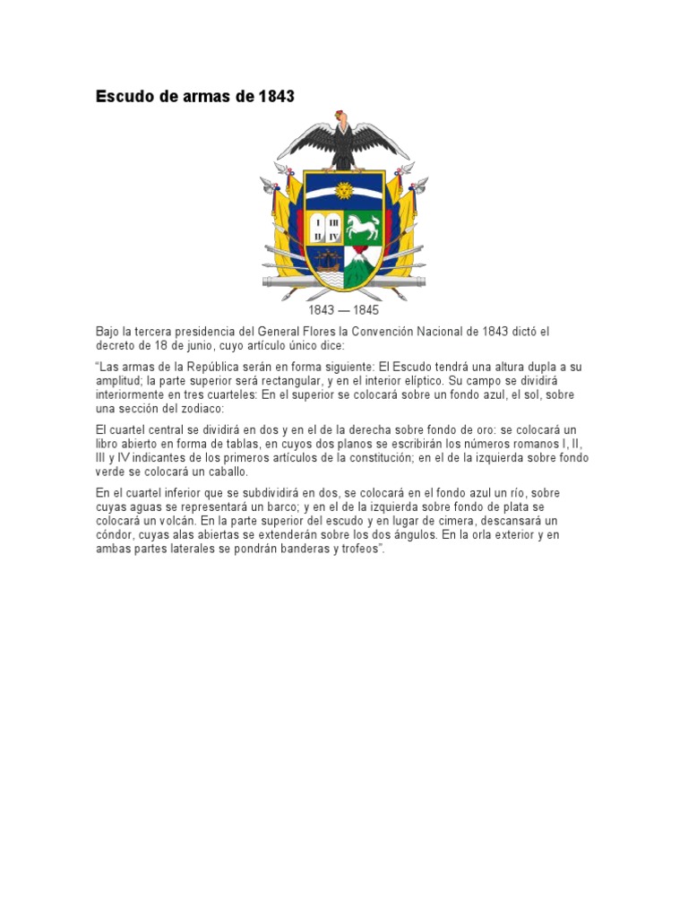 Escudo de Armas de 1843 | PDF