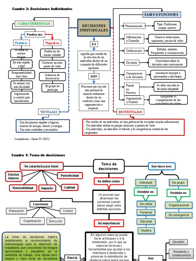 Cuadro Esquemático Toma de Decisiones | PDF | Toma de decisiones | Cognición
