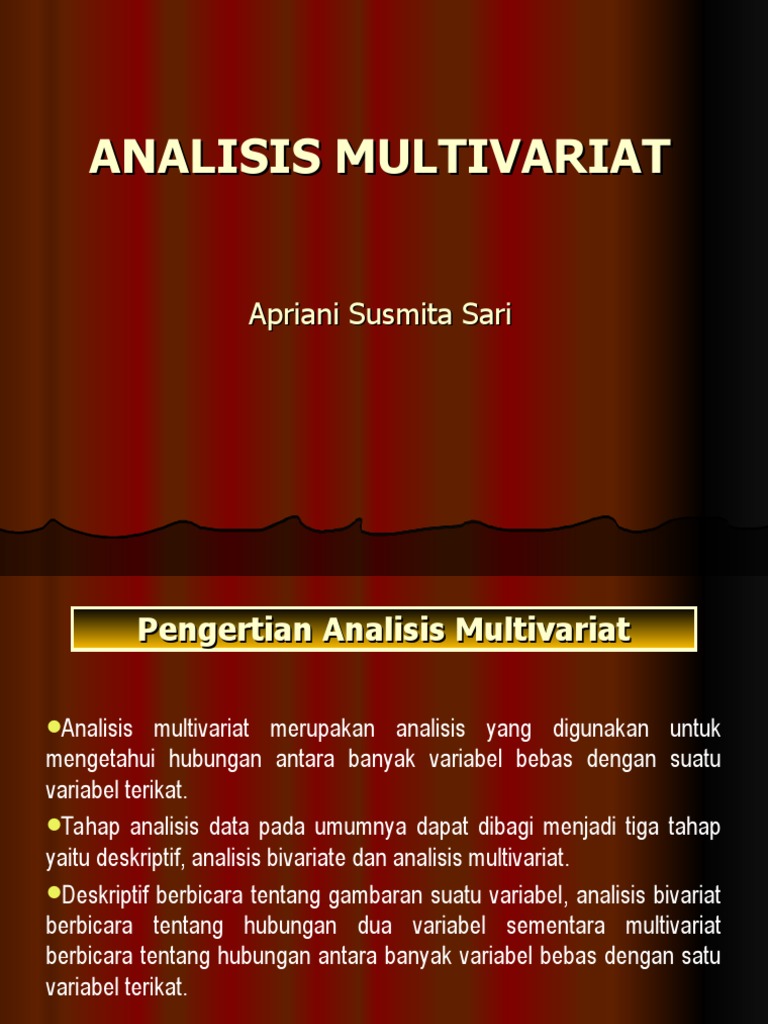 Analisis Multivariat | PDF