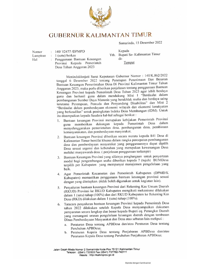 Penggunaan Bankeu 2023 Fix | PDF