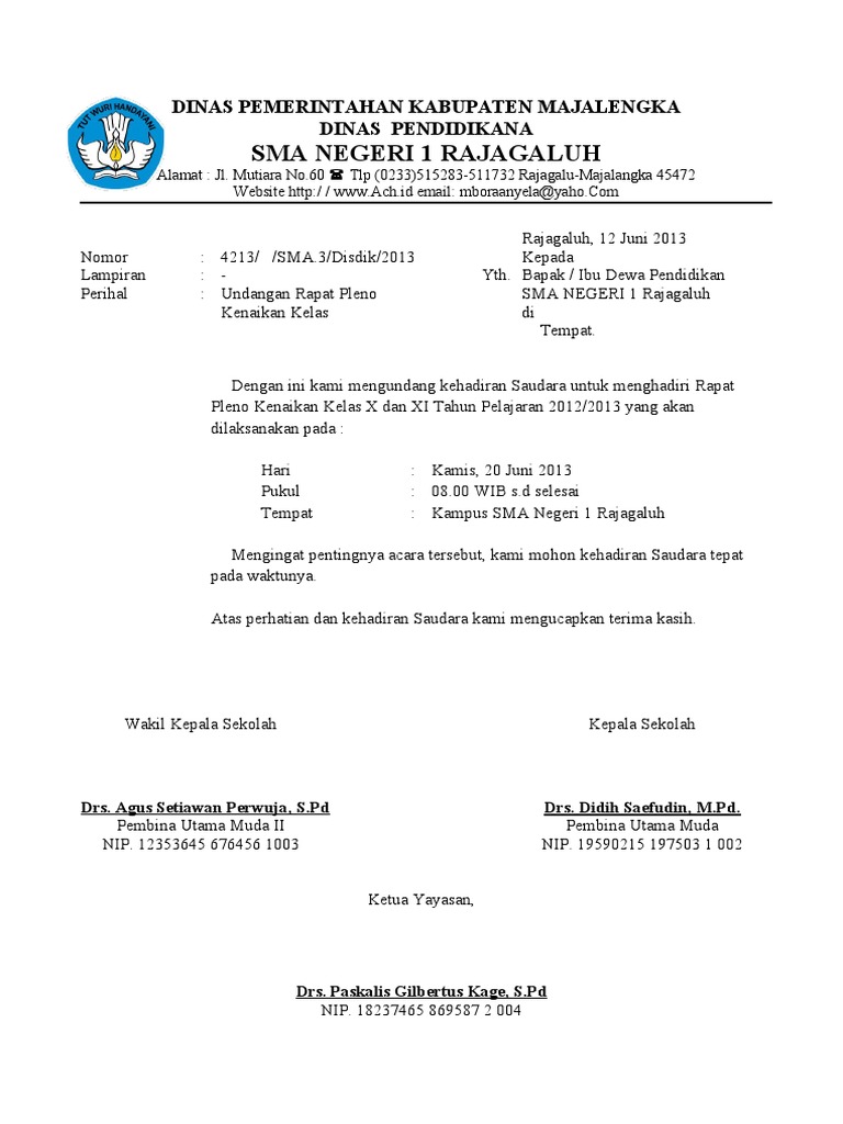 Latihan Surat Resmi | PDF