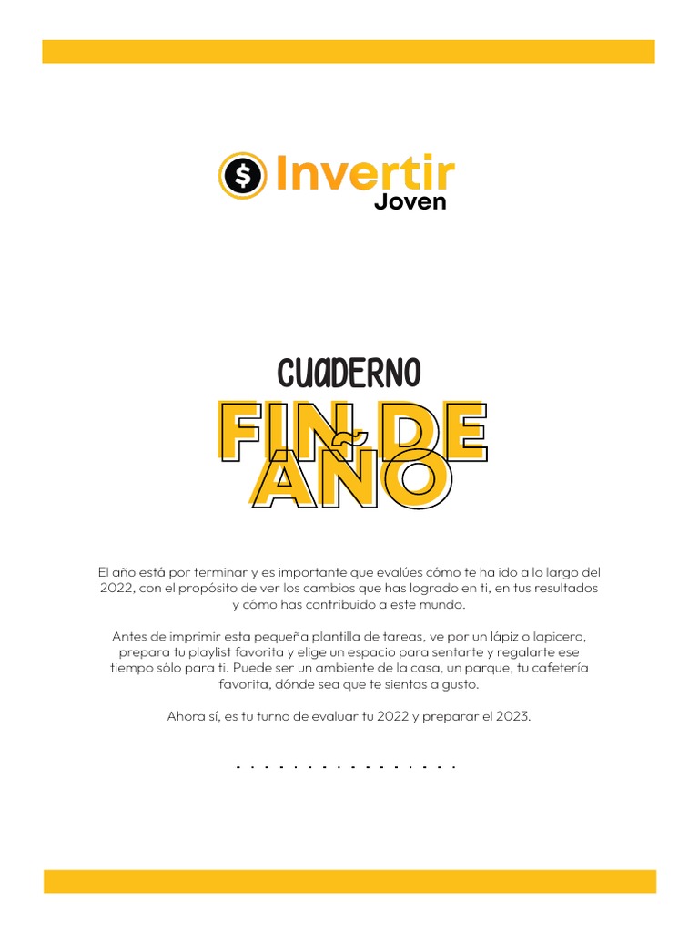 Cuaderno Metas 2023 | PDF