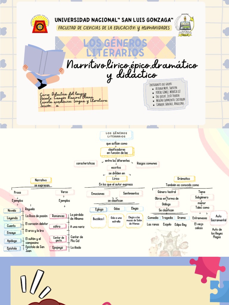 Generos Literarios | PDF | Poesía épica | Las artes