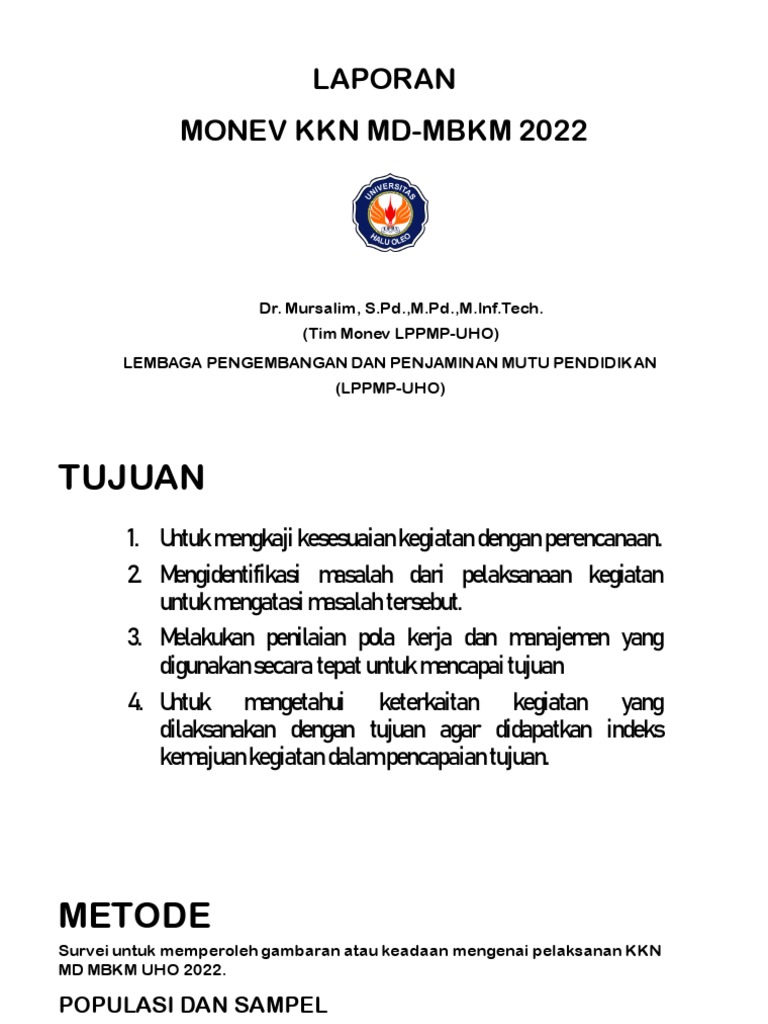 Laporan-Monev-Kkn MD MBKM 2022 | PDF | Teknologi & Rekayasa