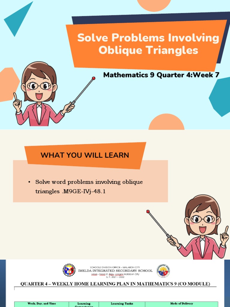 Math9 Q4 WK7 | PDF | Career & Growth | Teaching Methods & Materials