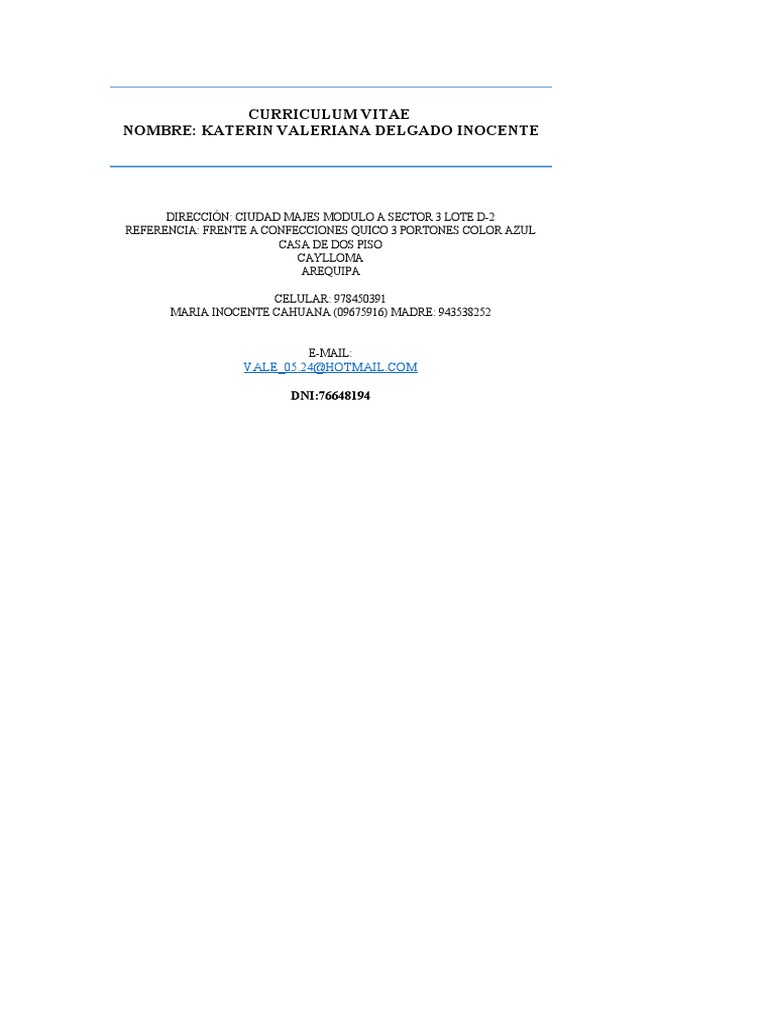 Curriculum Vita1 | PDF