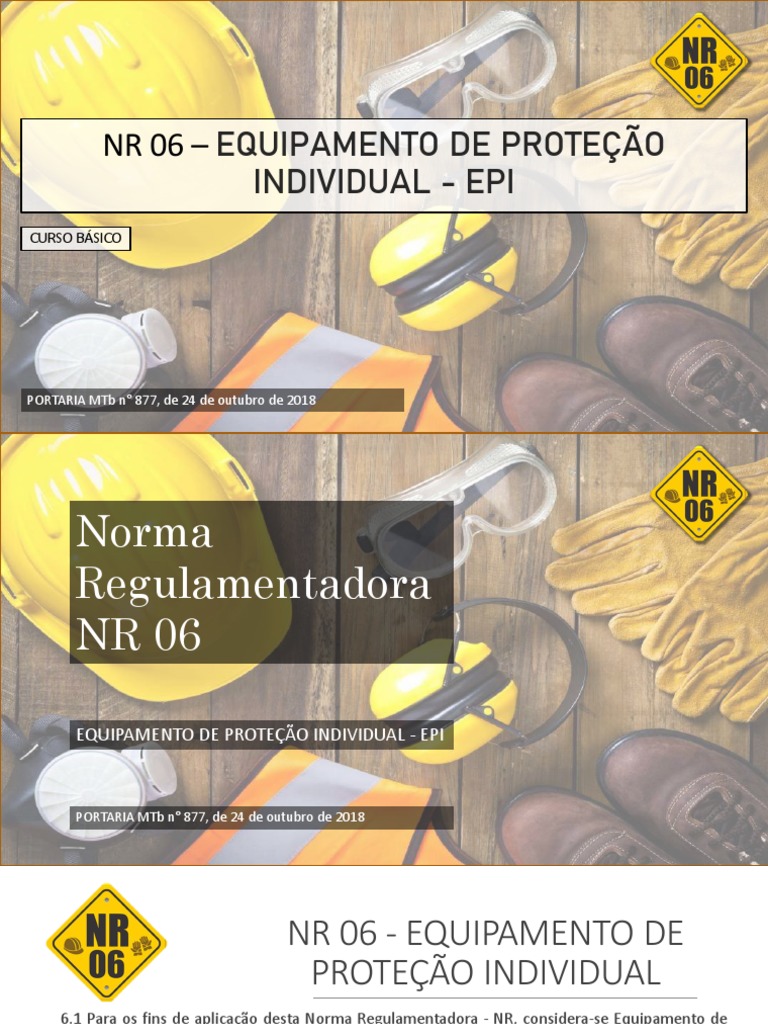 Apostila NR 6 Basico1595867839 | PDF | Capacete | Umidade