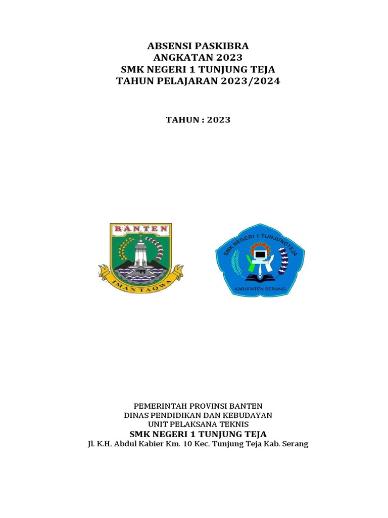 Cover Absensi Dan Uang Kas | PDF
