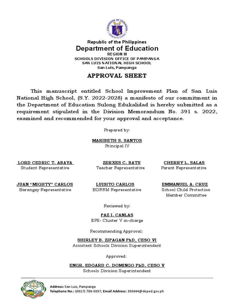 Approval Sheets | PDF