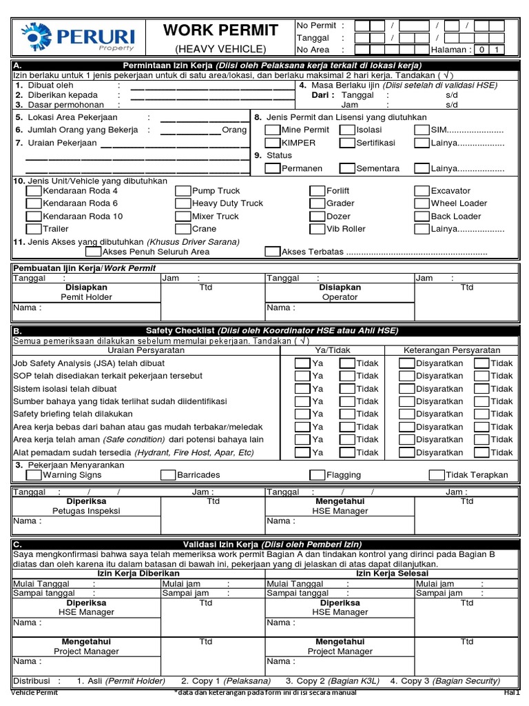 Vehicle Permit | PDF