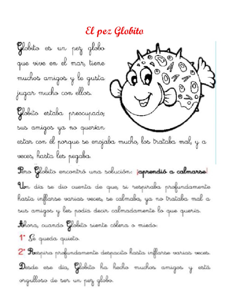 Globito, el pez que se calma | PDF