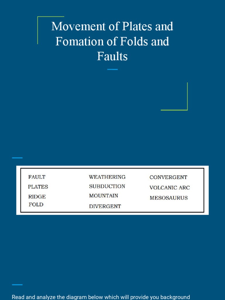 Plate Tectonics: Faults and Folds Explained | PDF