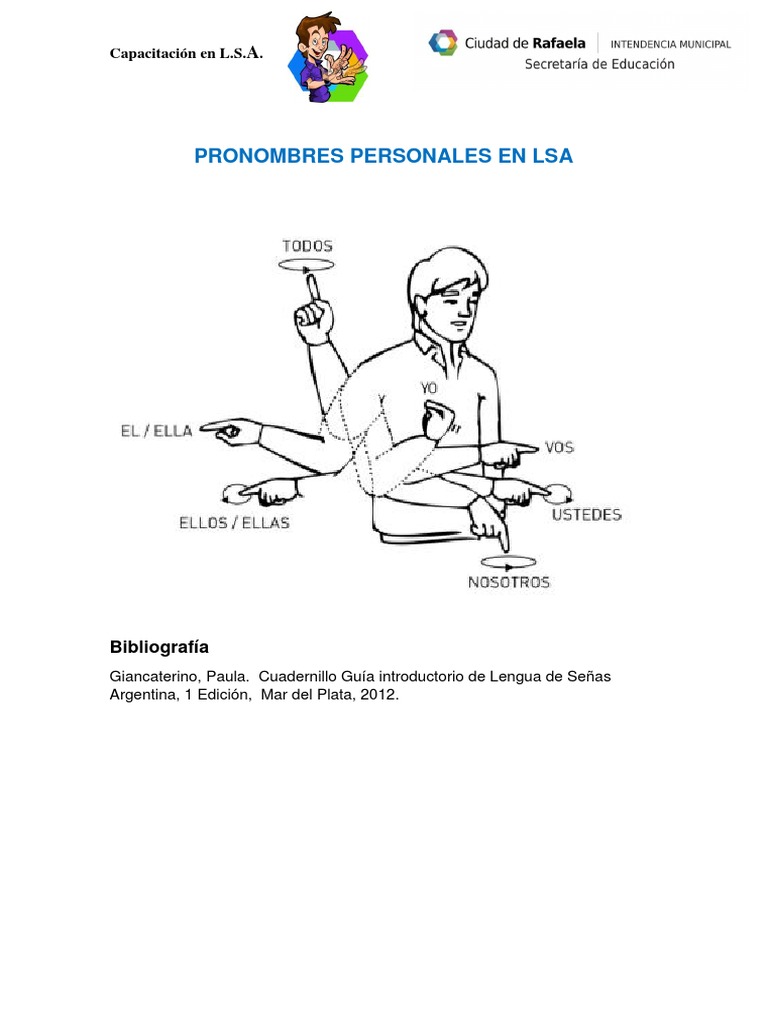 Pronombres Personales en Lsa | PDF