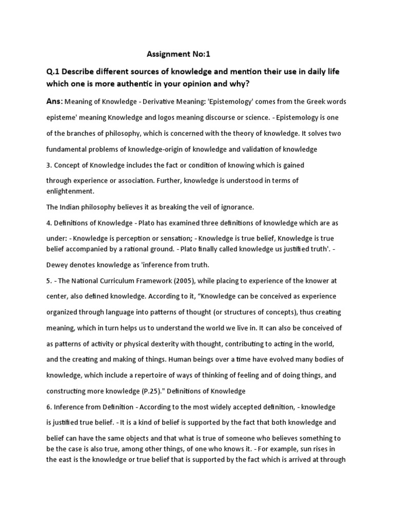 8604 Assignment No.1 | PDF | Sampling (Statistics) | Epistemology 8604 Assignment No.1 | PDF | Sampling (Statistics) | Epistemology