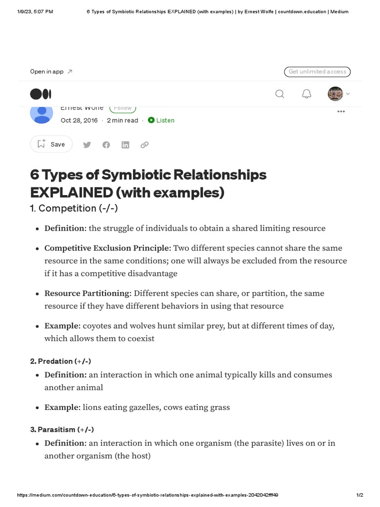 6 Types of Symbiotic Relationships EXPLAINED (With Examples) - by ...