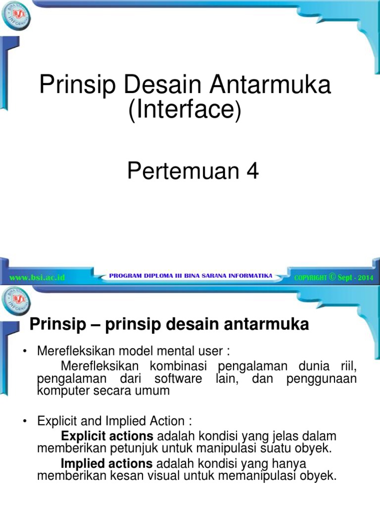 Prinsip Desain Antarmuka (Interface | PDF
