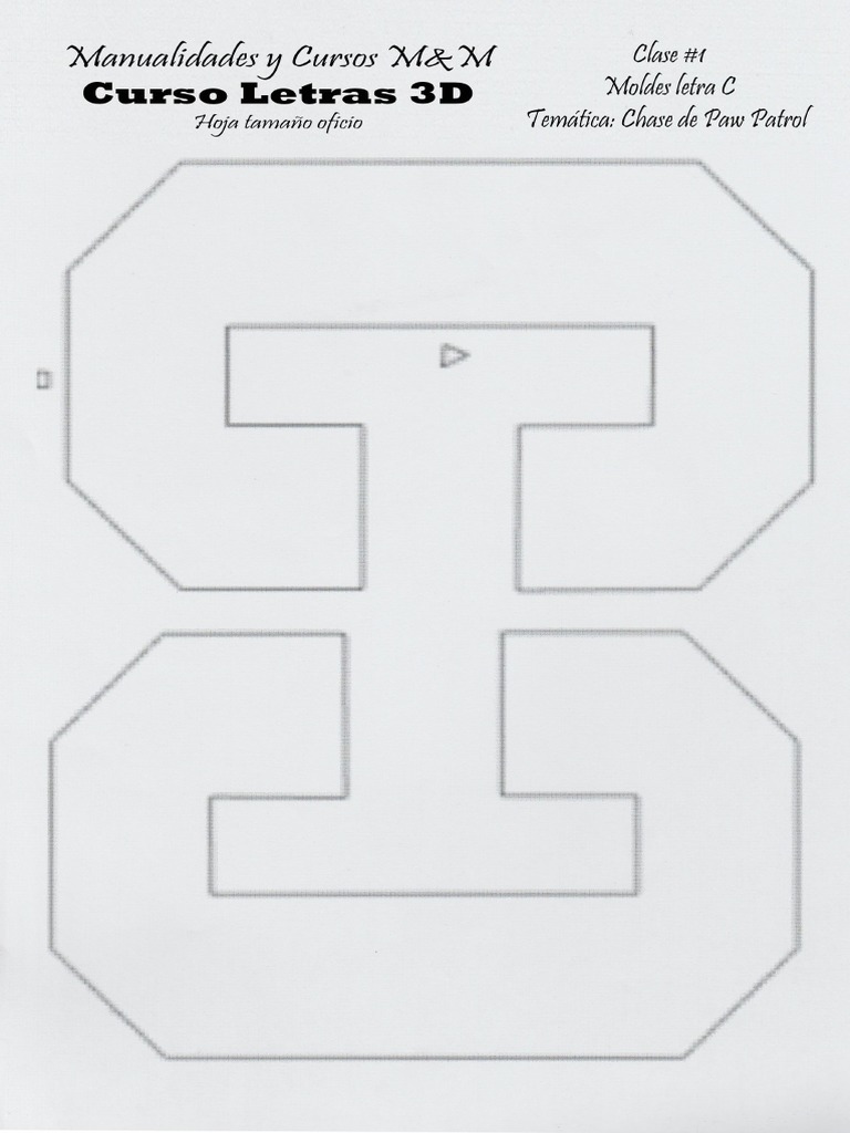 Moldes Clase #1 Letra C Hoja 2 | PDF