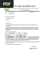 Surat Bentuk Indented Style Bahasa Indonesia (Muhammad Ilham) | PDF