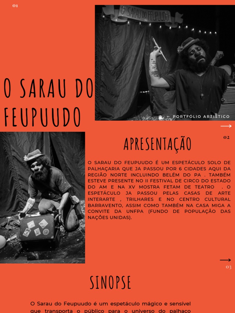 O Sarau Do Feupuudo - Portfólio Artístico | PDF
