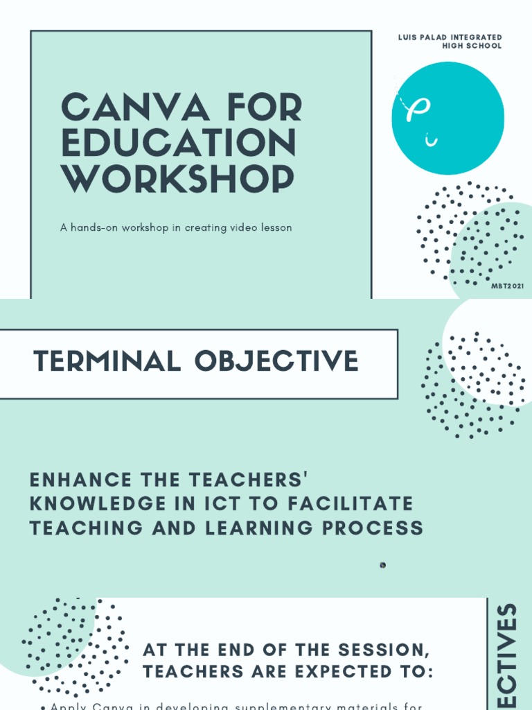 Canva For Education Workshop | PDF | Educational Technology | Learning