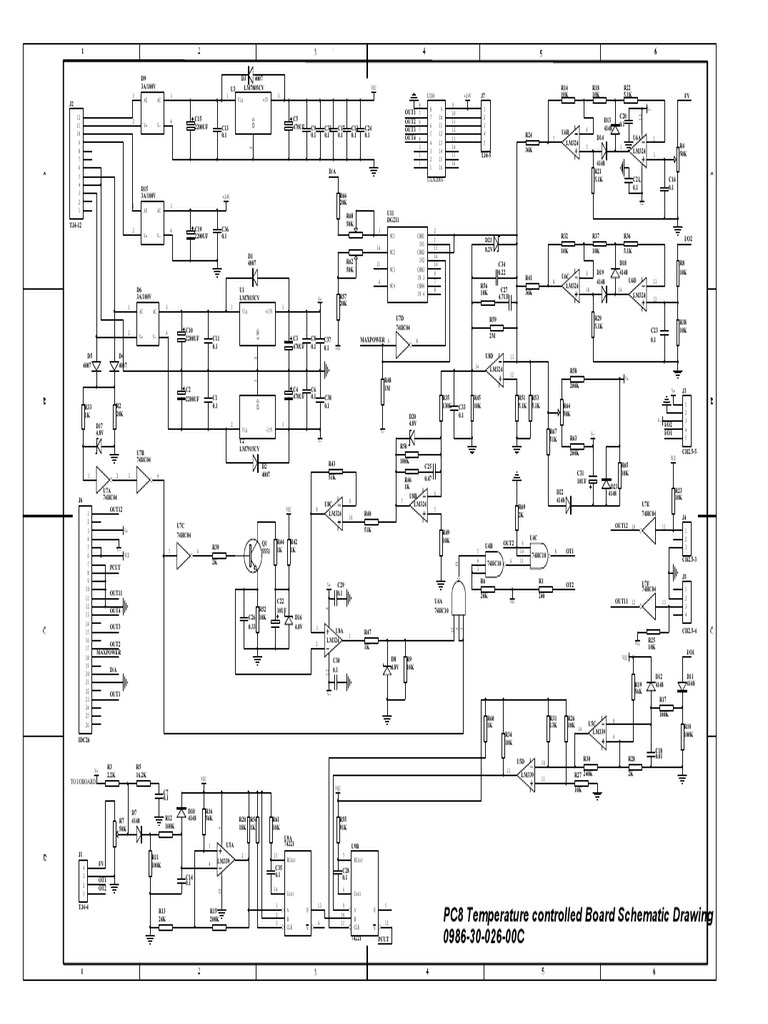 PC8 Temperature Controlled Board Schematic Drawing 0986-30-026-00C ...