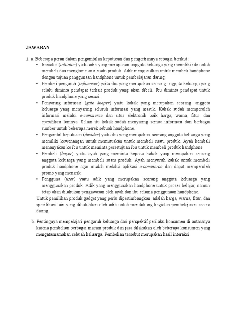 Tugas 3 - EKMA4567 - Perilaku Konsumen - Rifqi Daffa Mahendra ...